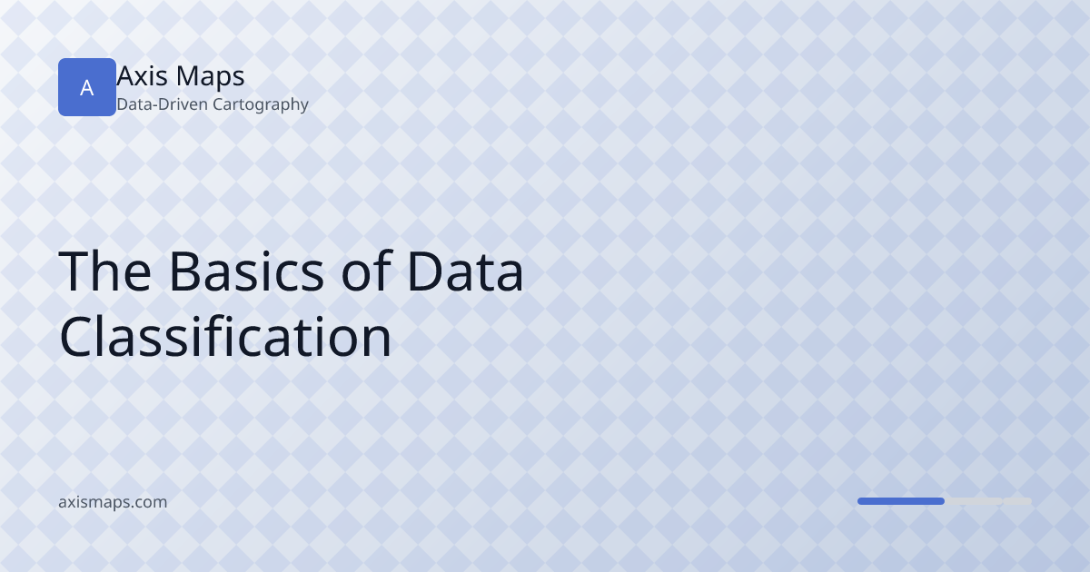 The Basics of Data Classification | Axis Maps